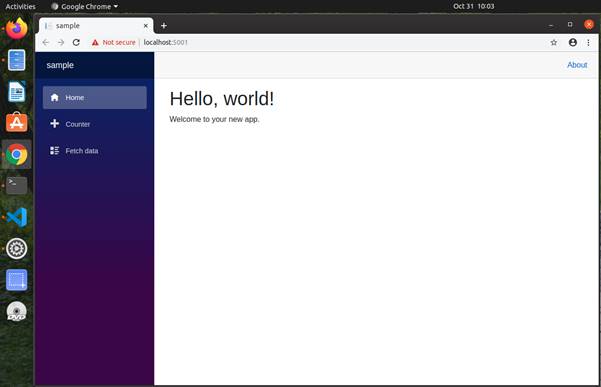 Getting Started With Blazor Hello World Using Vs Code And Terminal On Ubuntu